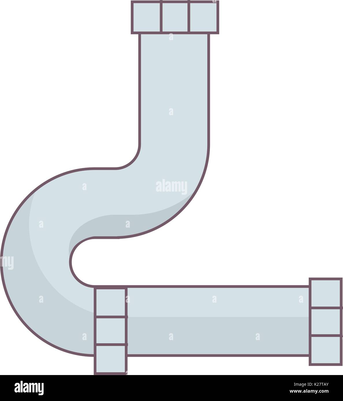 pipe connection icon over white background vector illustration Stock ...