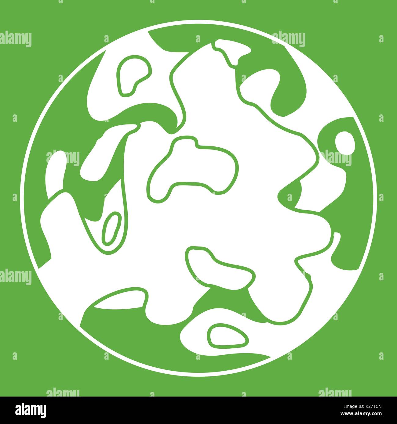 Small planet icon green Stock Vector Image & Art - Alamy