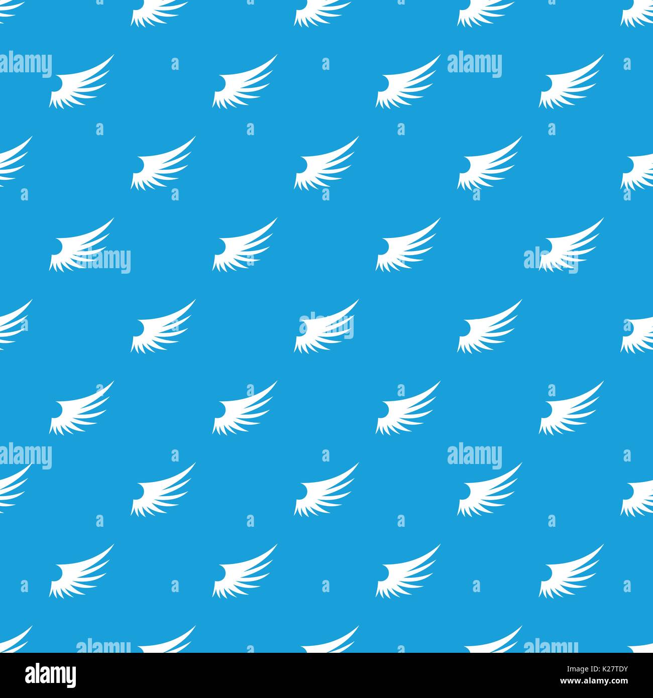 Wing pattern seamless blue Stock Vector Image & Art - Alamy