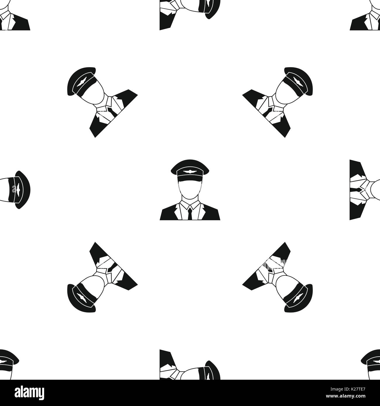 Pilot pattern seamless black Stock Vector Image & Art - Alamy