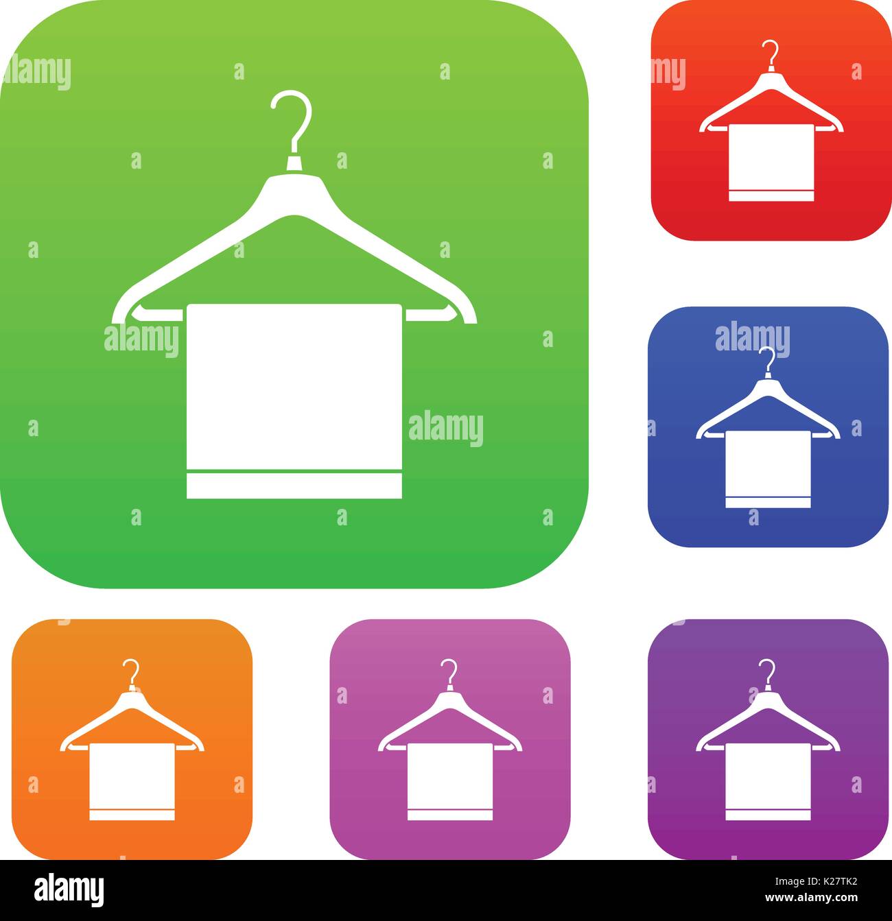 Hanger with cloth set collection Stock Vector Image & Art - Alamy