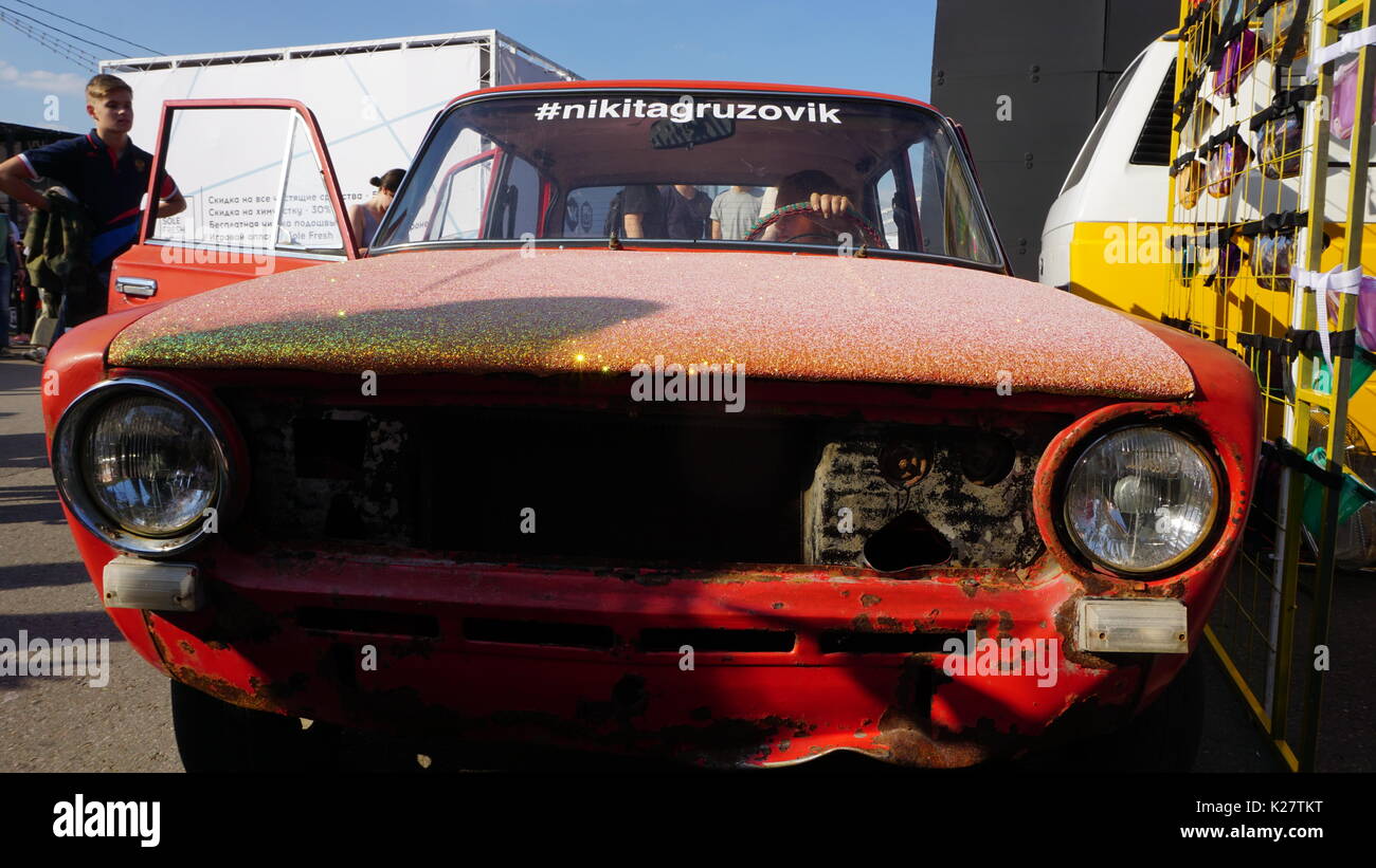 Cars on Sale and car show in Russia Stock Photo - Alamy