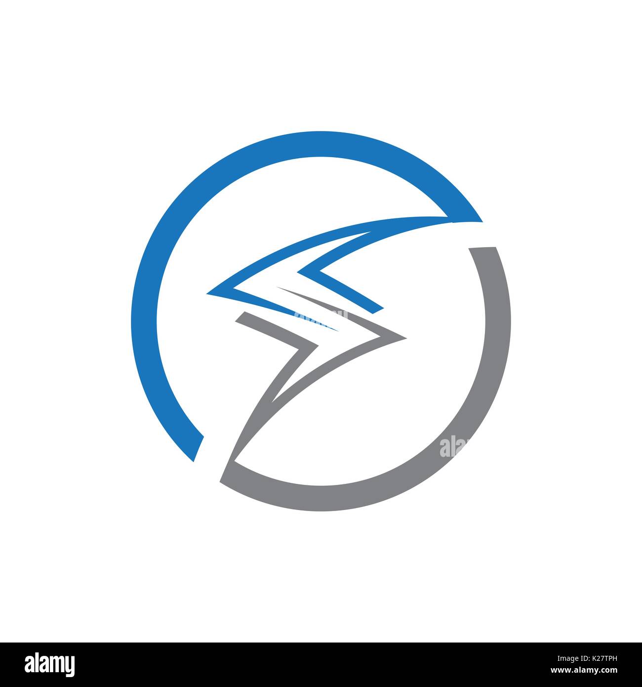 outlines of electric bolt illustration, bolt logo, symbol design ...