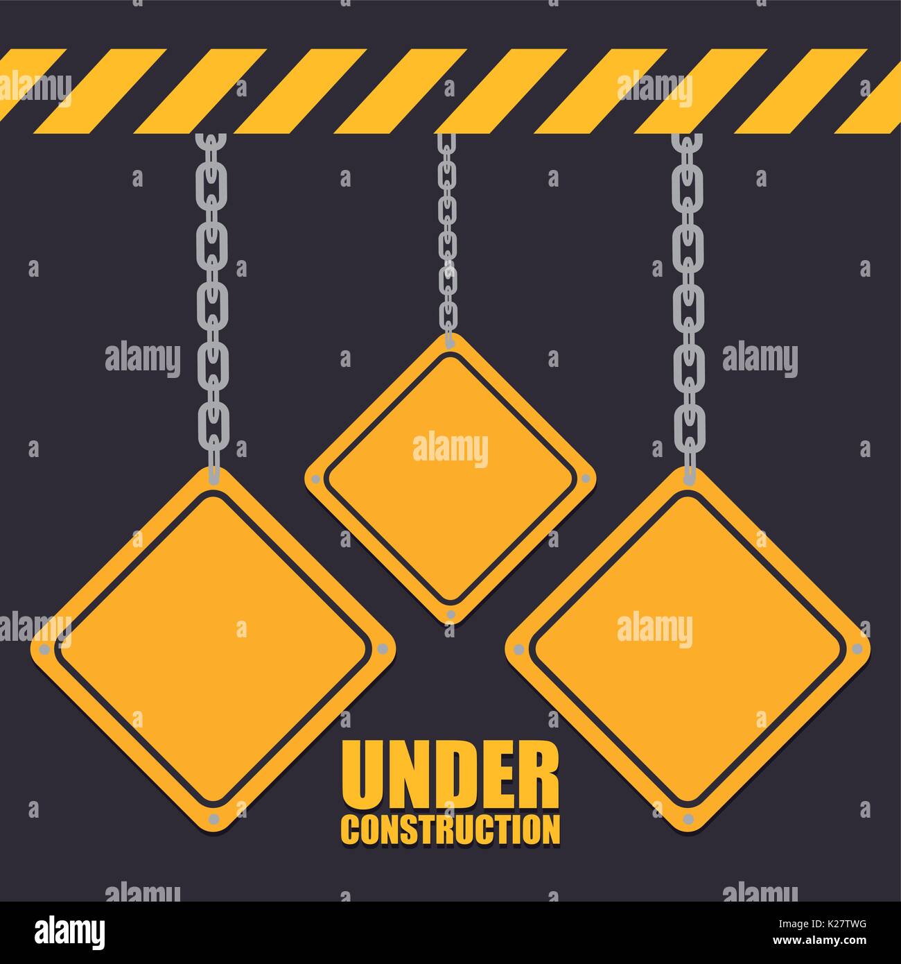 Hanging sign chain danger hi-res stock photography and images - Alamy