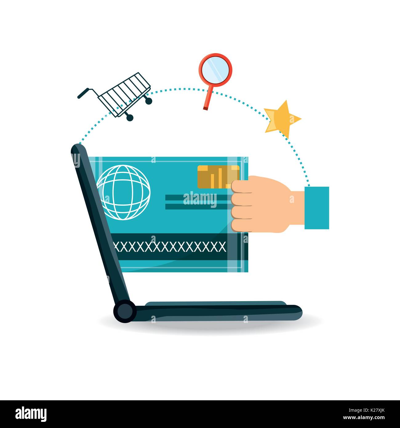 ecommerce online discount to business strategy vector illustration ...