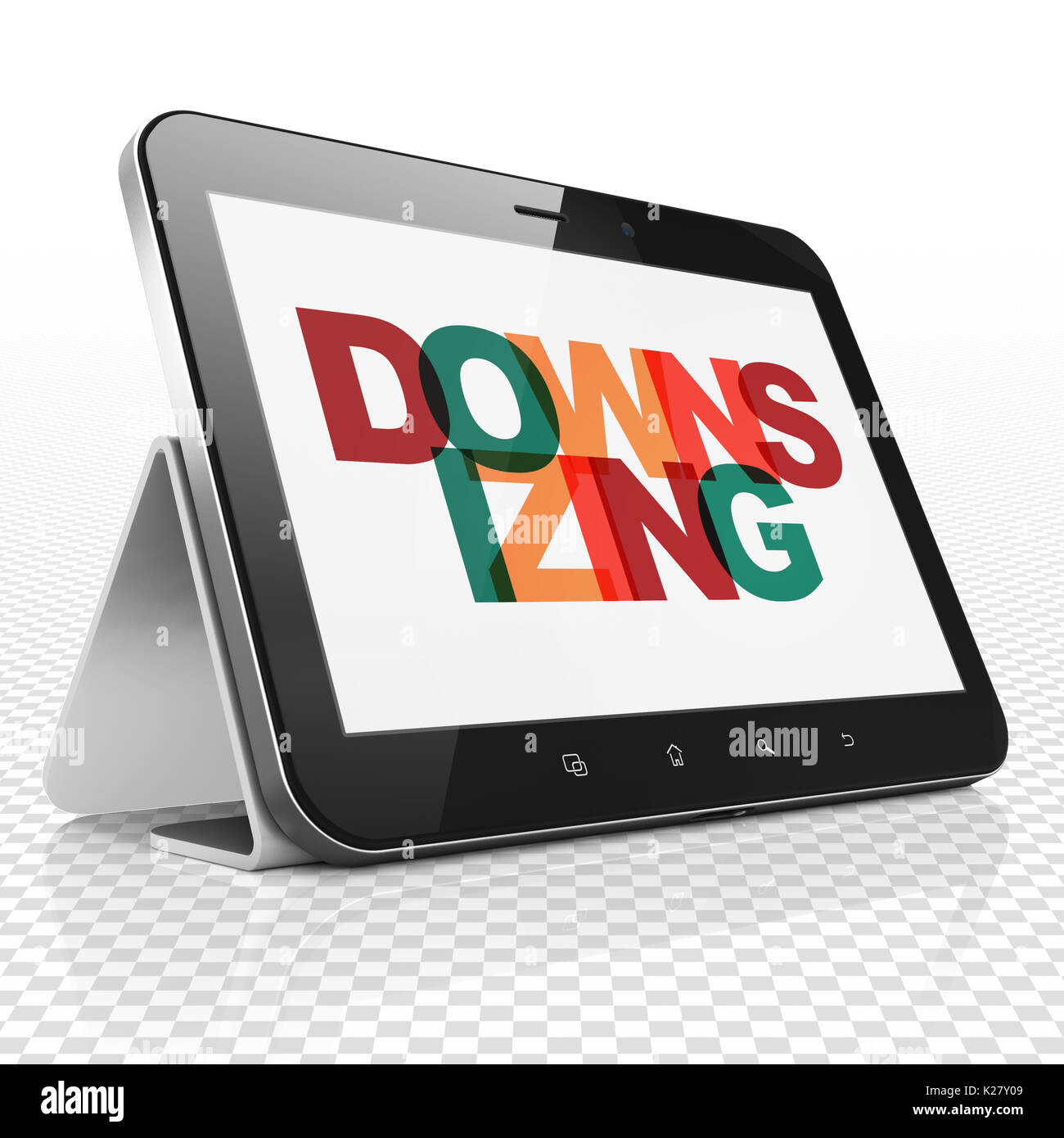 Business concept: Tablet Computer with Downsizing on display Stock ... Business concept: Tablet Computer with Downsizing on display Stock ...