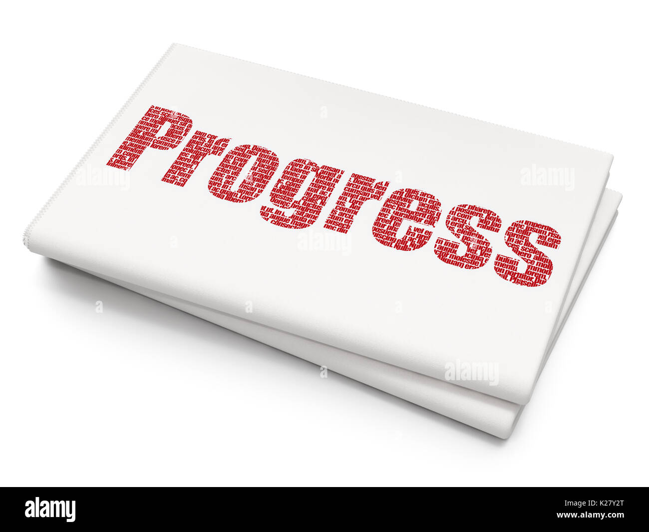 Finance concept: Progress on Blank Newspaper background Stock Photo - Alamy