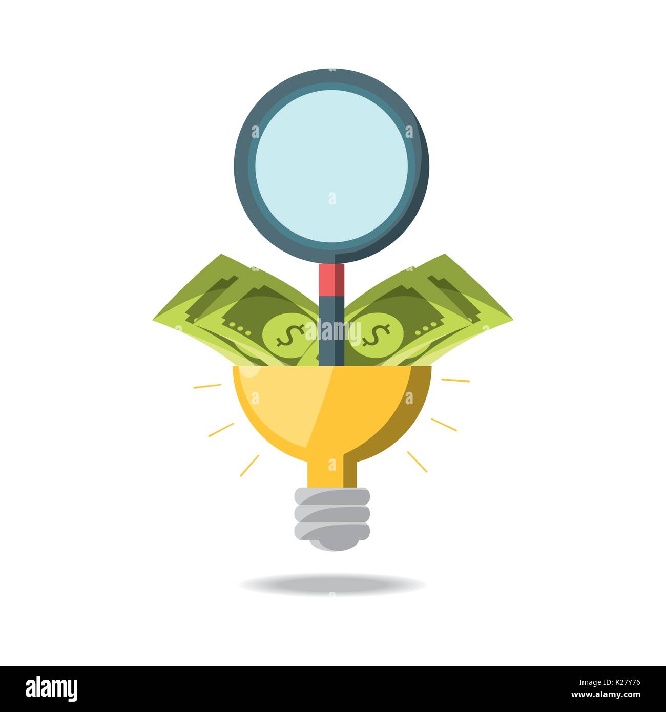 crowdfunding business financial company support vector illustration ...