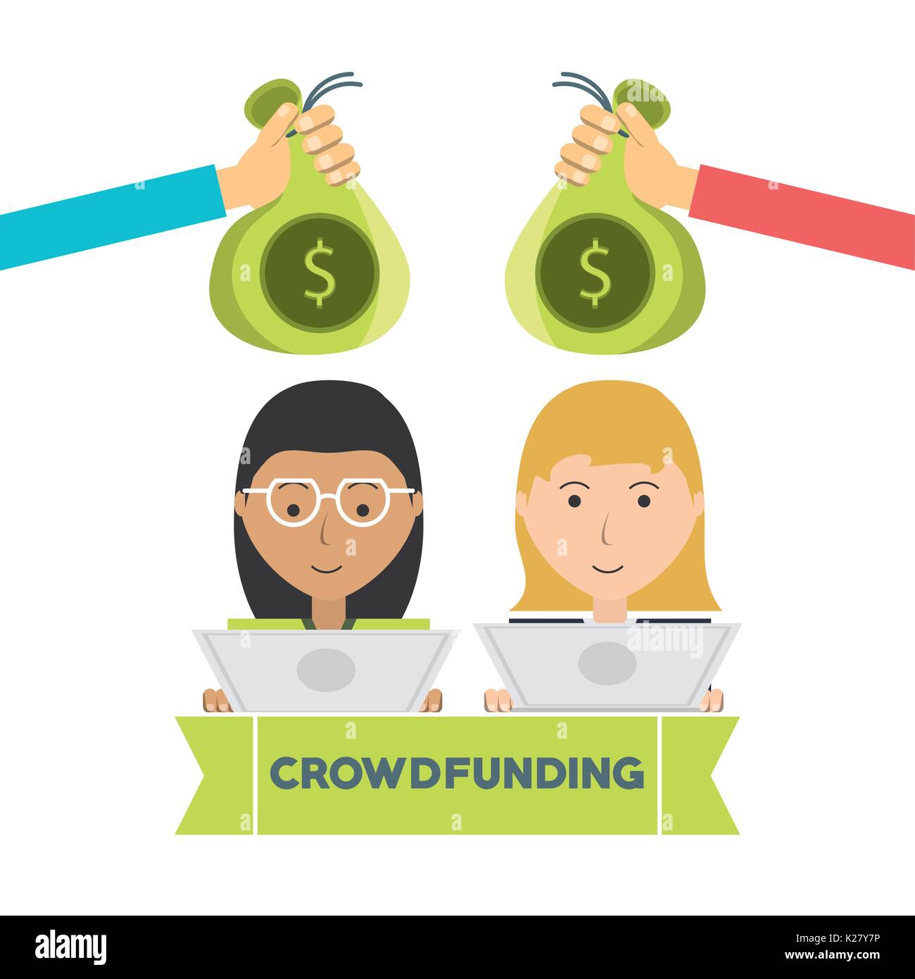 people project to financial business support vector illustration Stock ...