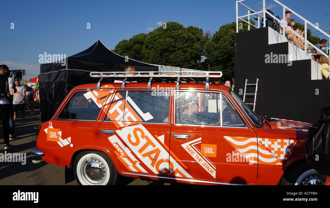 Cars on Sale and car show in Russia Stock Photo - Alamy