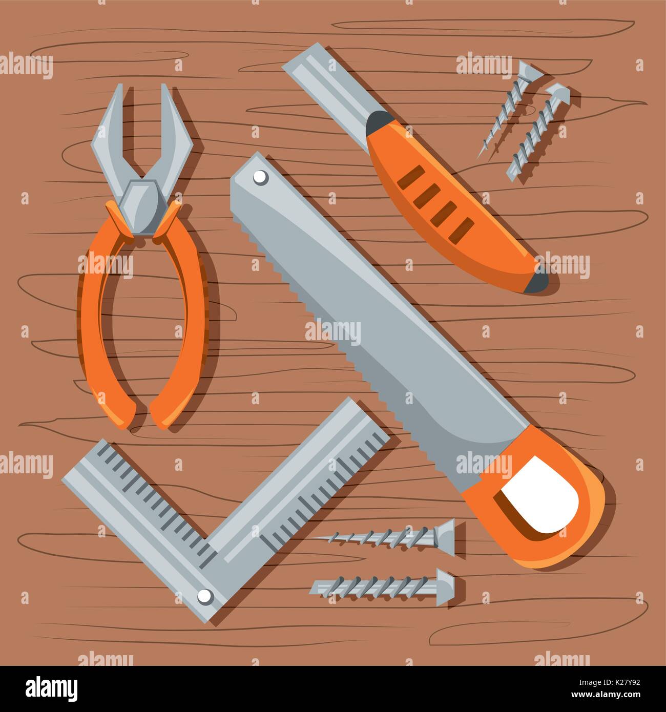 set equipment tool and repair service vector illustration Stock Vector ...