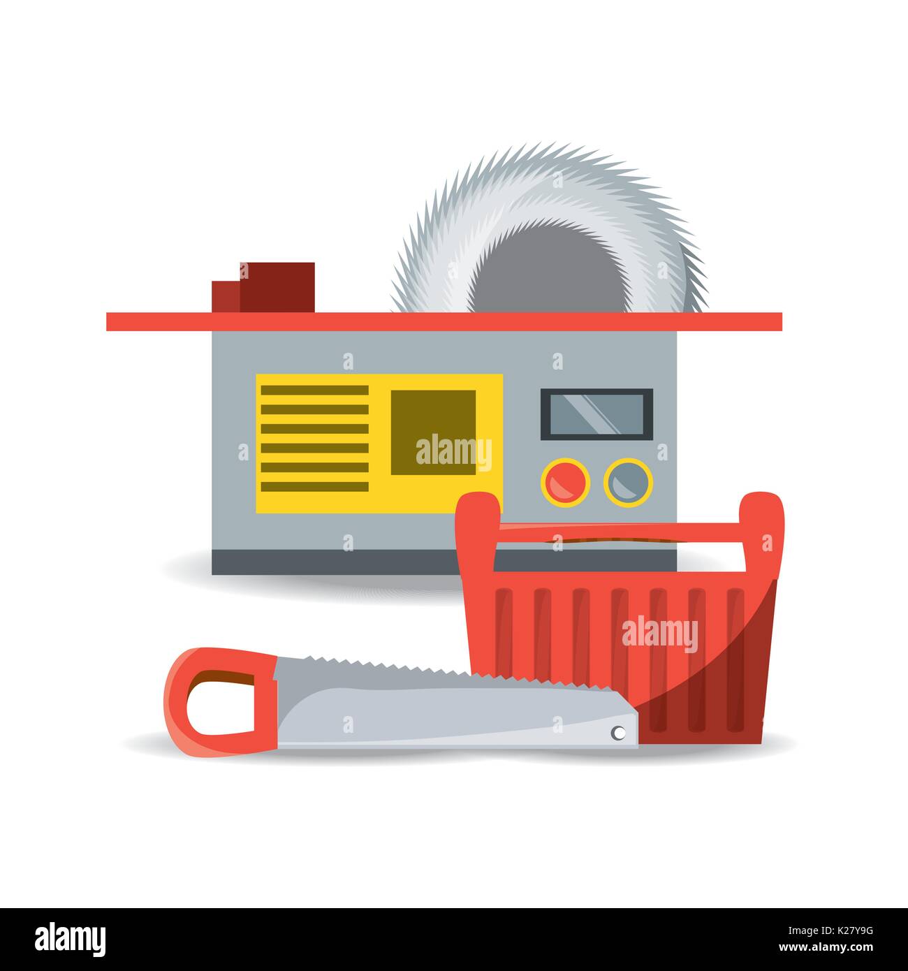 equipment tool and mechanic repair service vector illustration Stock ...