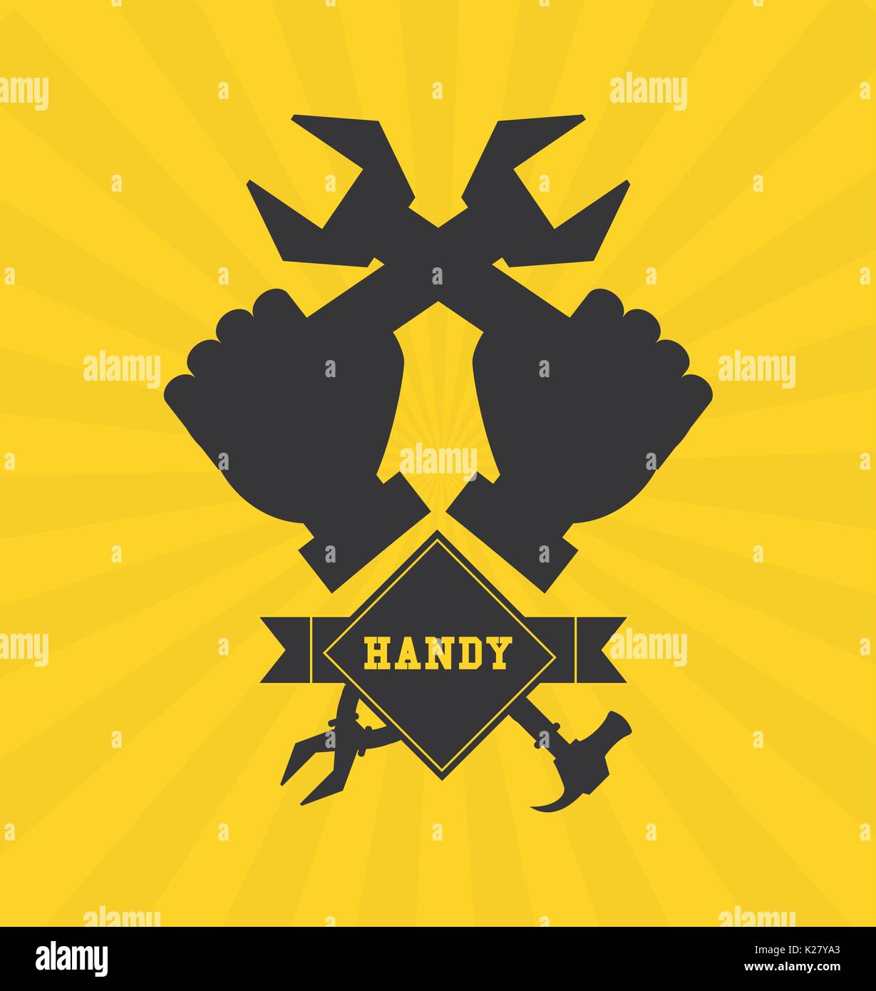 equipment tool and mechanic repair service vector illustration Stock ...