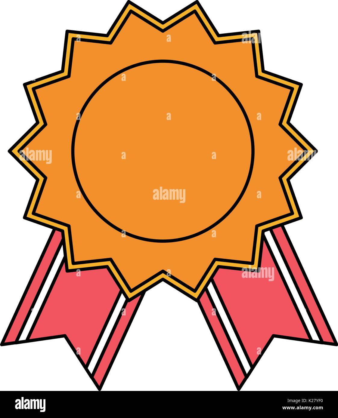 Award ribbon symbol Stock Vector Image & Art - Alamy