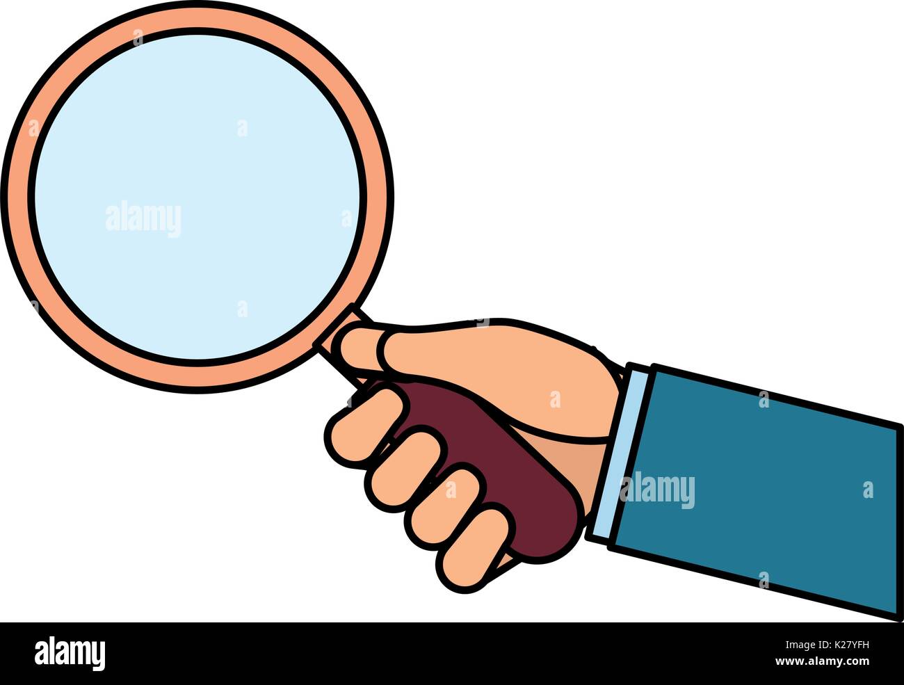 Magnifying glass symbol Stock Vector Image & Art - Alamy