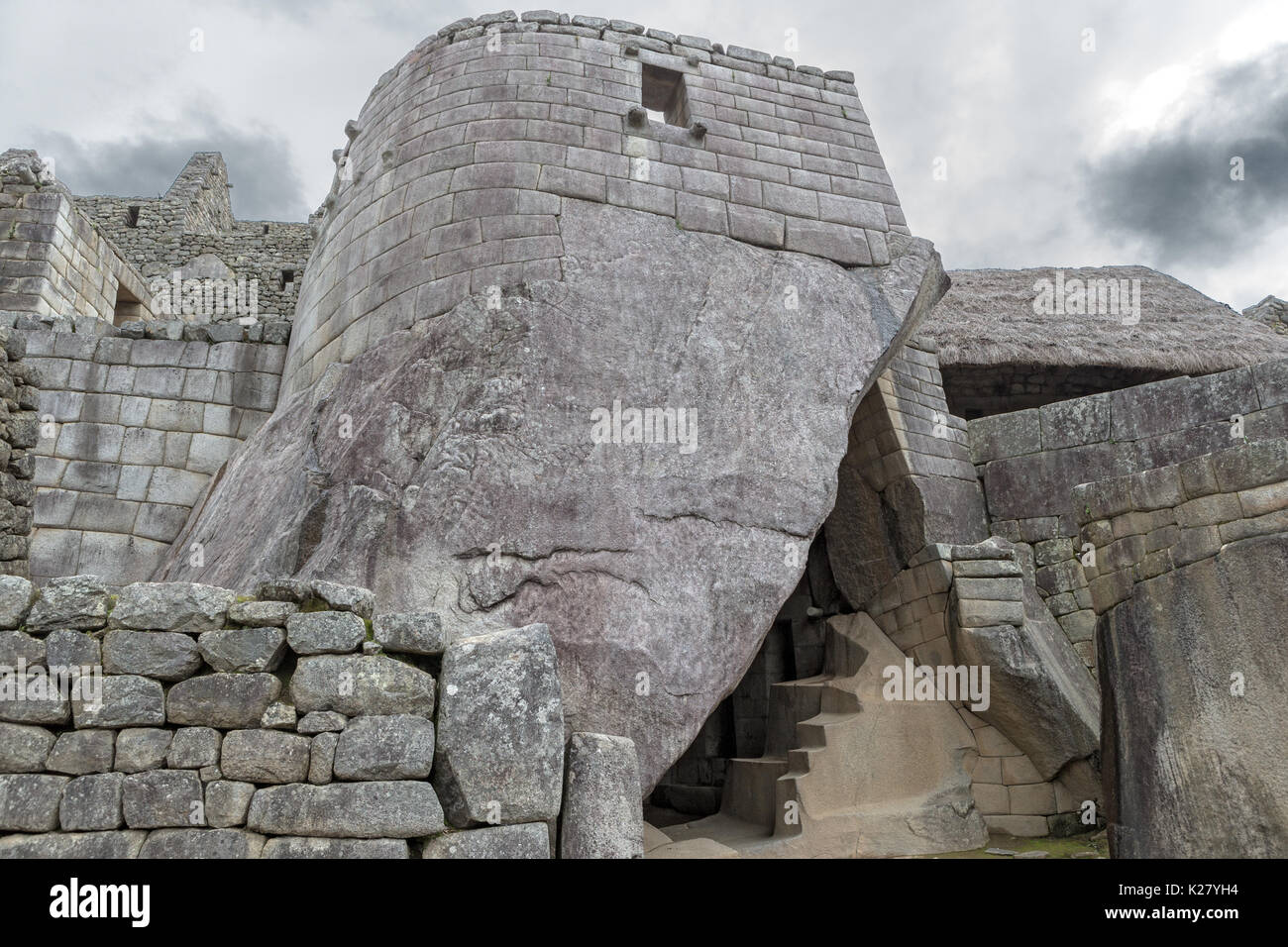 The Royal Tomb of the Machu Picchu Peru Stock Photo - Alamy