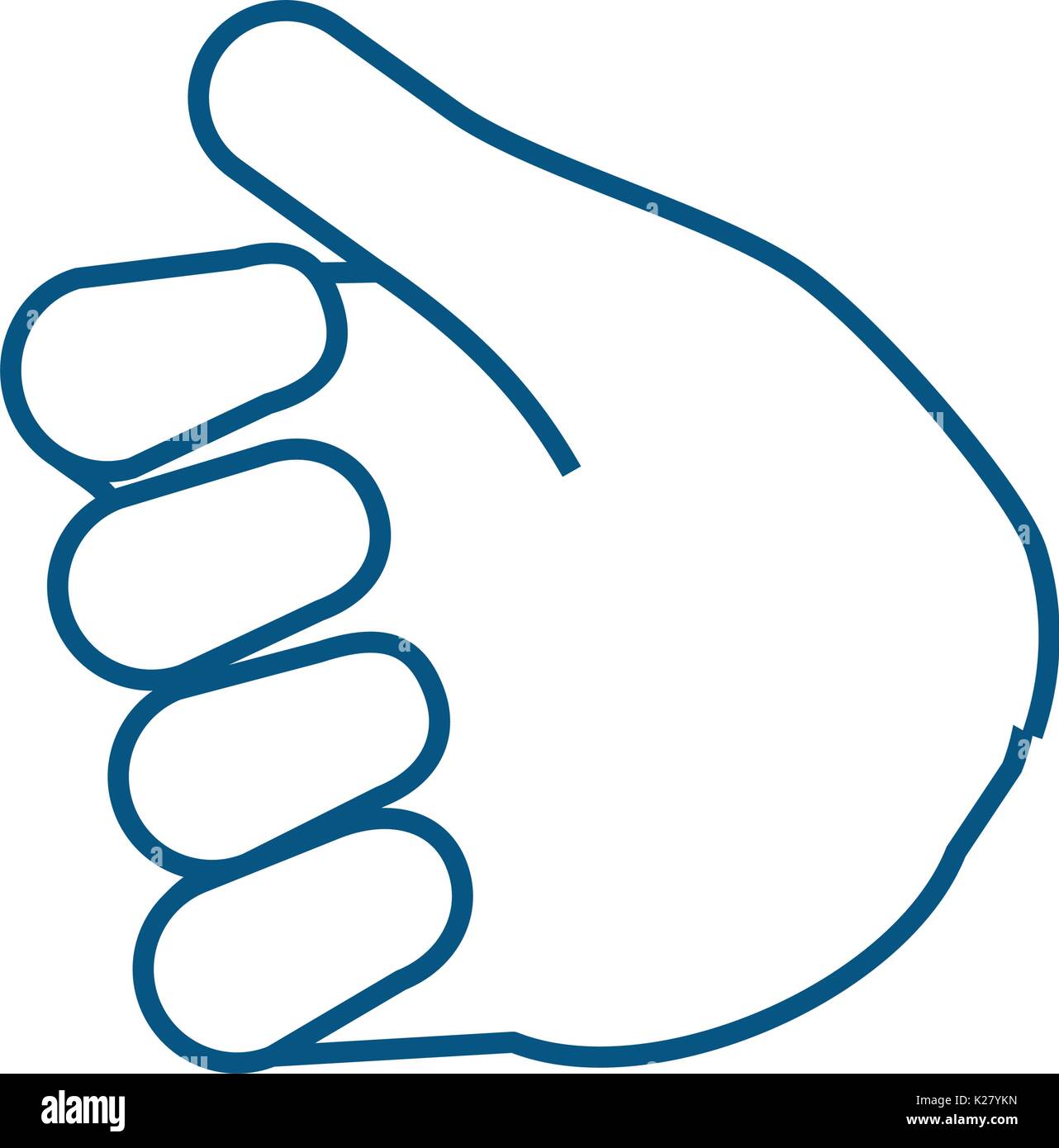 Human hand symbol Stock Vector Image & Art - Alamy