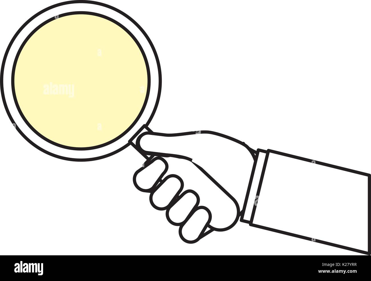 Magnifying glass symbol Stock Vector Image & Art - Alamy