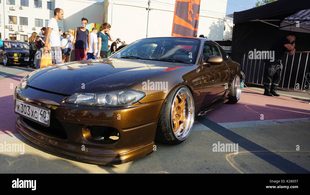 Cars on Sale and car show in Russia Stock Photo - Alamy