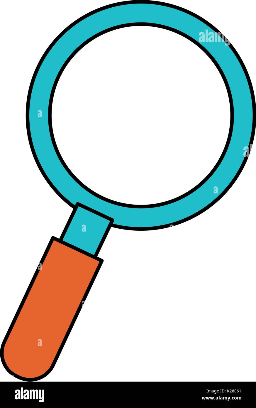 Magnifying glass lupe Stock Vector Image & Art - Alamy