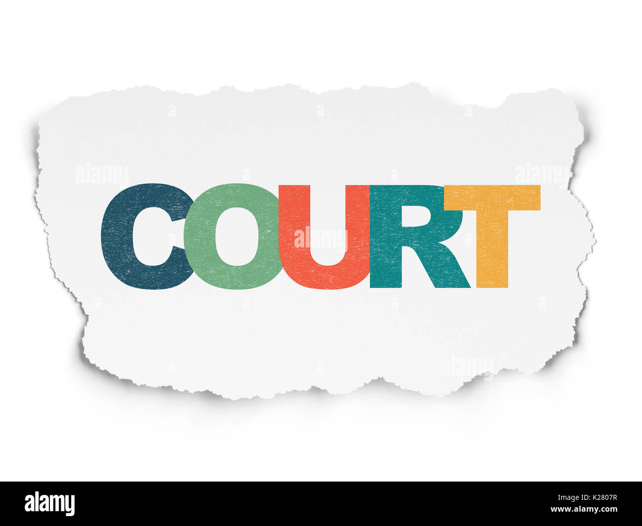 Law concept: Court on Torn Paper background Stock Photo - Alamy