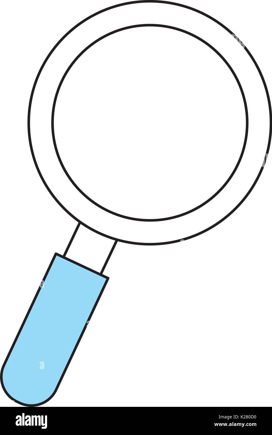 Magnifying glass lupe Stock Vector Image & Art - Alamy