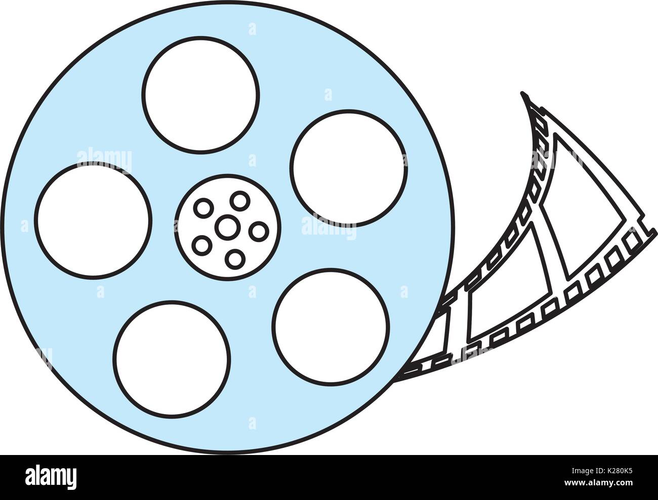 Movie reel symbol Stock Vector Image & Art - Alamy