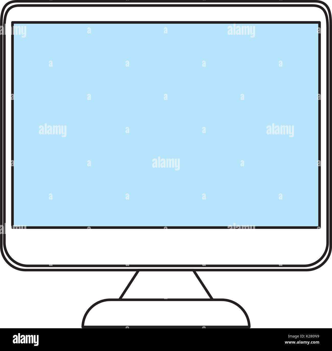 Computer screen isolated Stock Vector Image & Art - Alamy