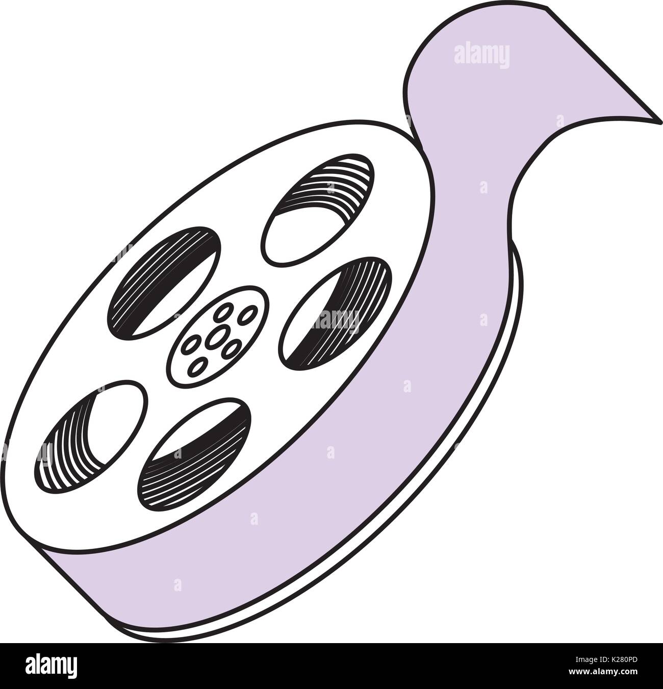 Movie reel symbol Stock Vector Image & Art - Alamy