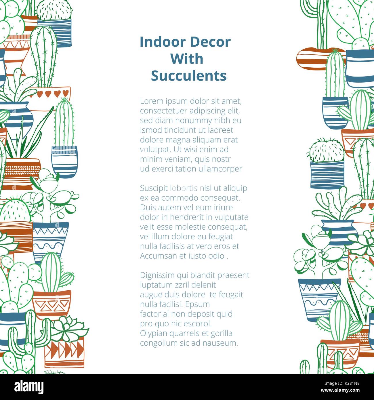 Pot rows Stock Vector Images - Alamy