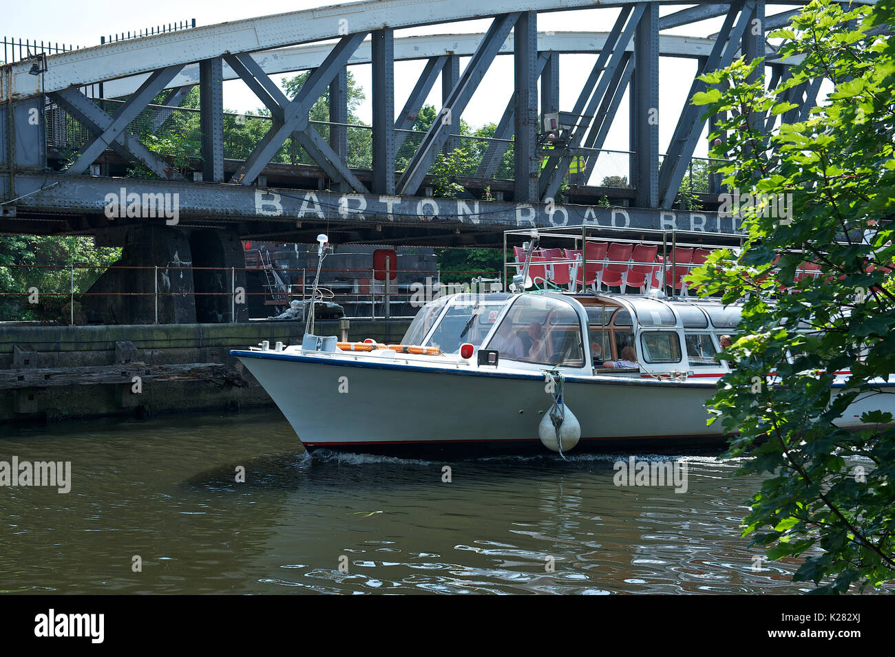 Barton Aqueduct bridge taking the Bridgewater Canal over the Manchester ...