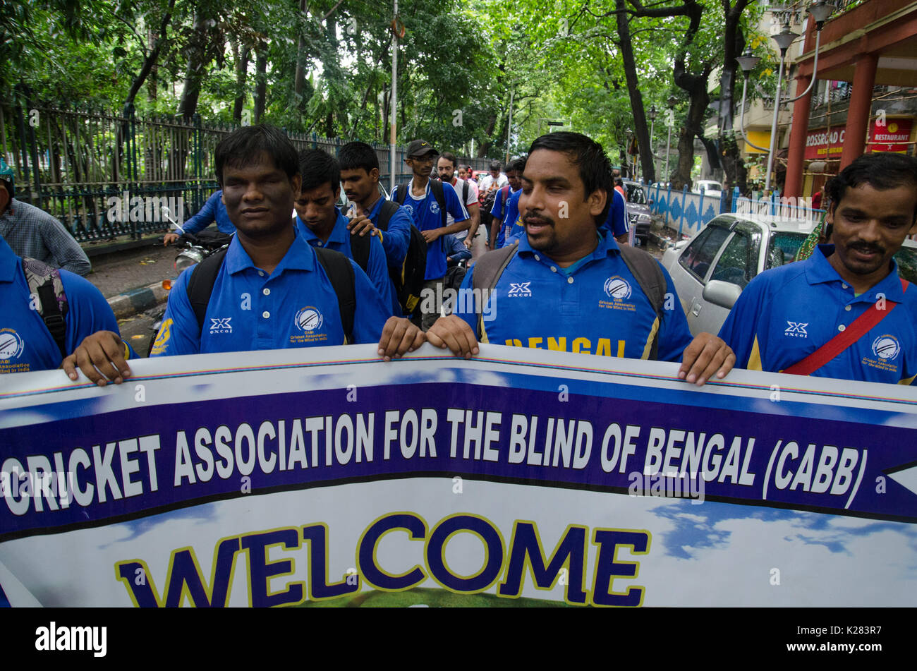 Kolkata, India. 28th Aug, 2017. Blind Cricketers of Bengal have ...