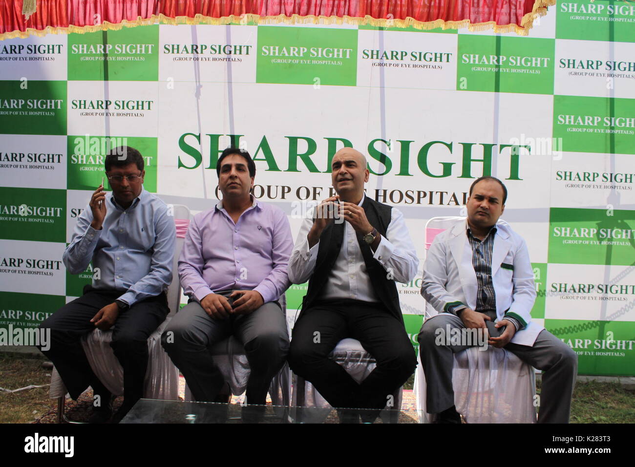 Srinagar, India. 27th Aug, 2017. Sharp sight (Group of Eye Hospital ...