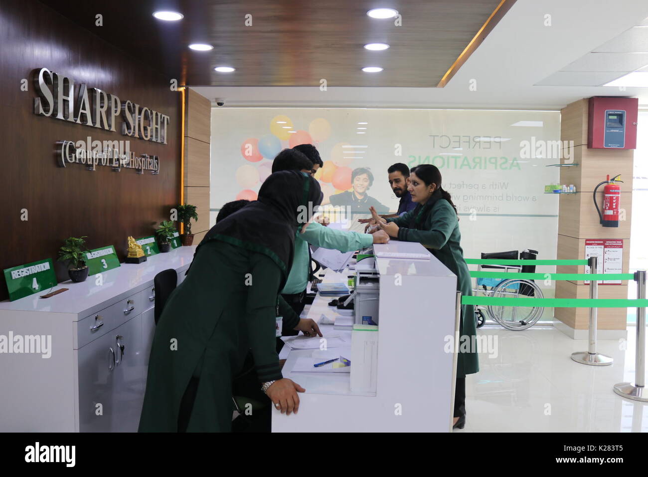 Srinagar, India. 28th Aug, 2017. Sharp sight (Group of Eye Hospital ...