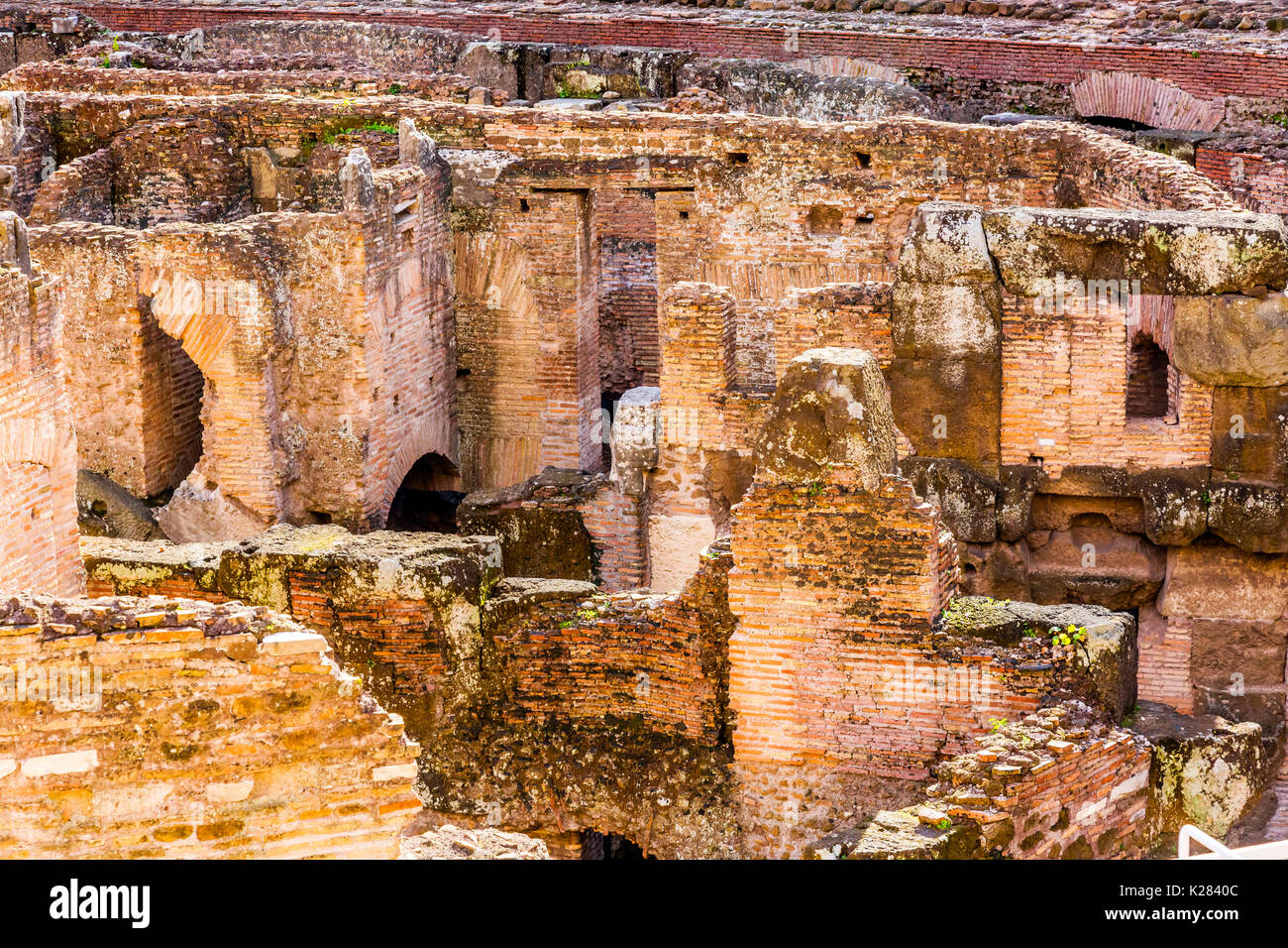 Colosseum Rome Italy. Built by Emperors Vespasian and Titus in 80 AD ...