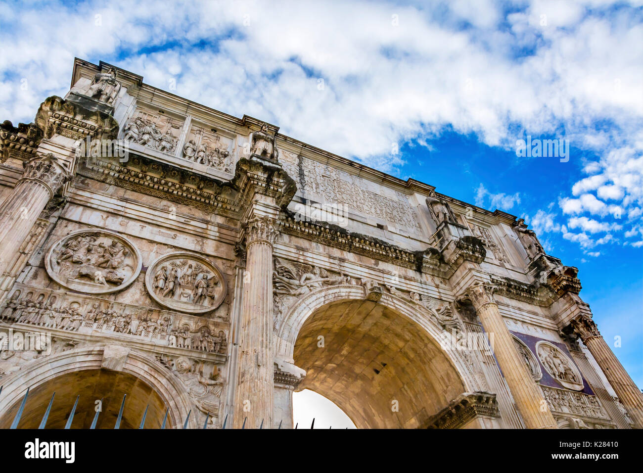 Arch of Constantine Rome Italy Arch built in 315 AD to celebrate ...
