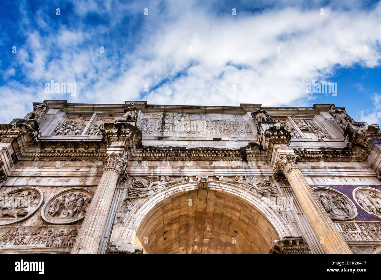 Arch of Constantine Rome Italy Arch built in 315 AD to celebrate ...