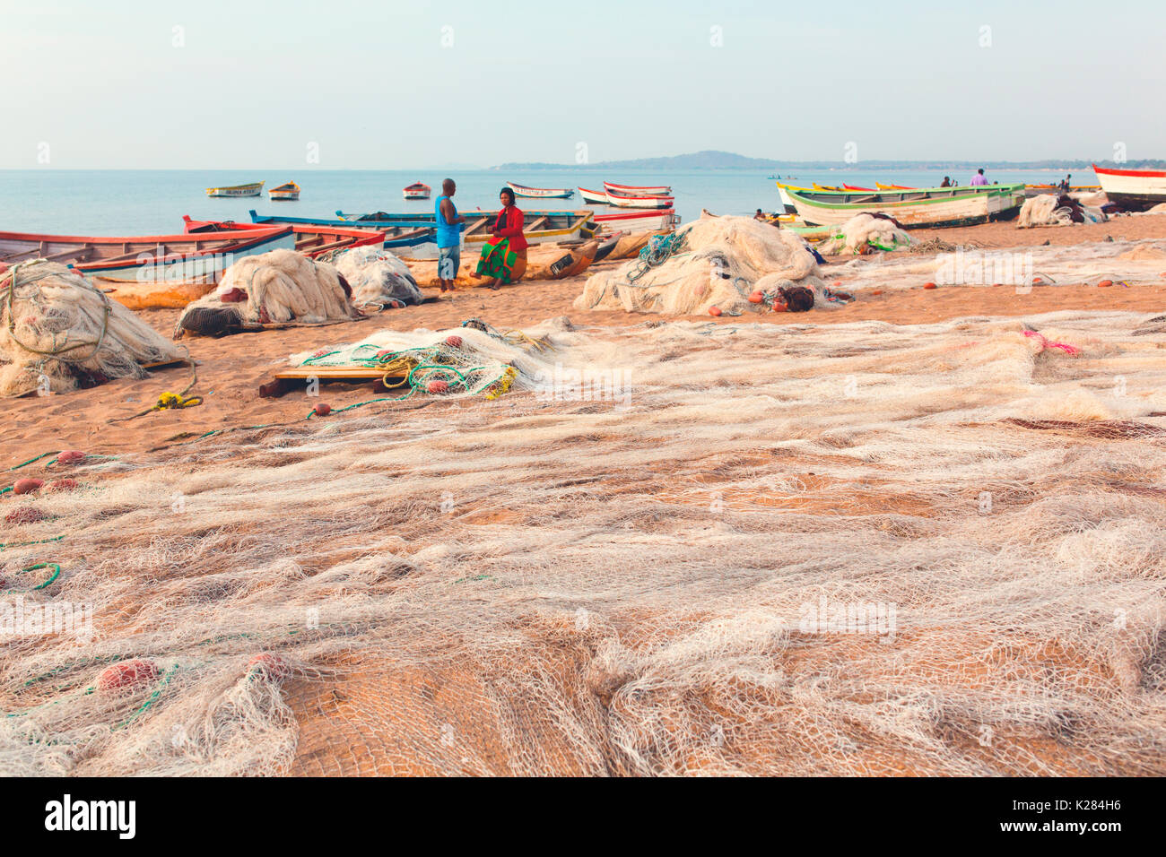 Africa,Malawi,Salima district. Fish Market at Lake Malawi Stock Photo ...