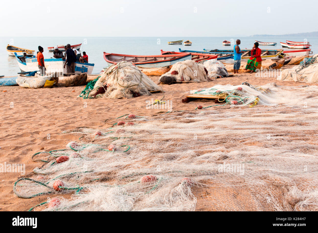 Salima District Fish Market At Lake Malawi High Resolution Stock ...
