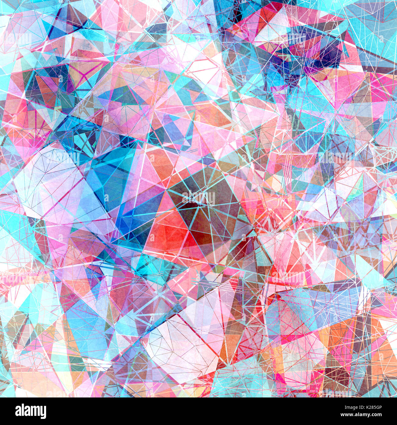 Modern geometric triangular background with different elements Stock ...