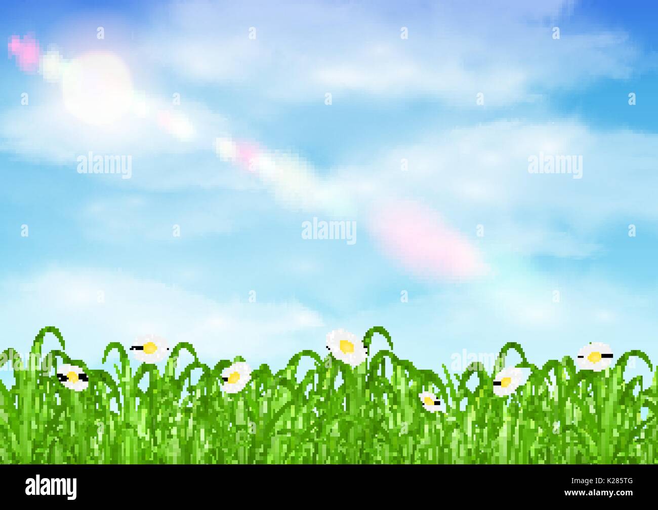 Grass And Sky Background Clipart