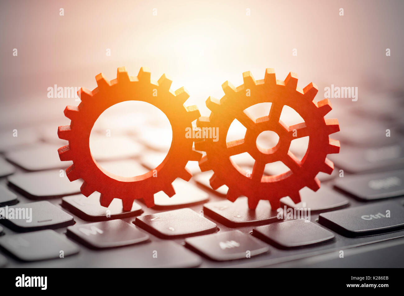 Gears team teamwork cogs cog hi-res stock photography and images - Alamy