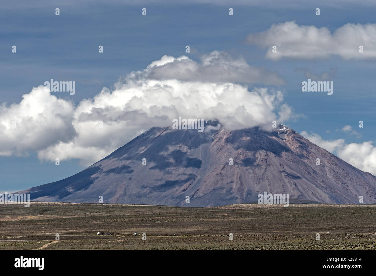 Misti Volcano El Chinito, Patahuasi, Yura, Arequipa province Peru Stock ...