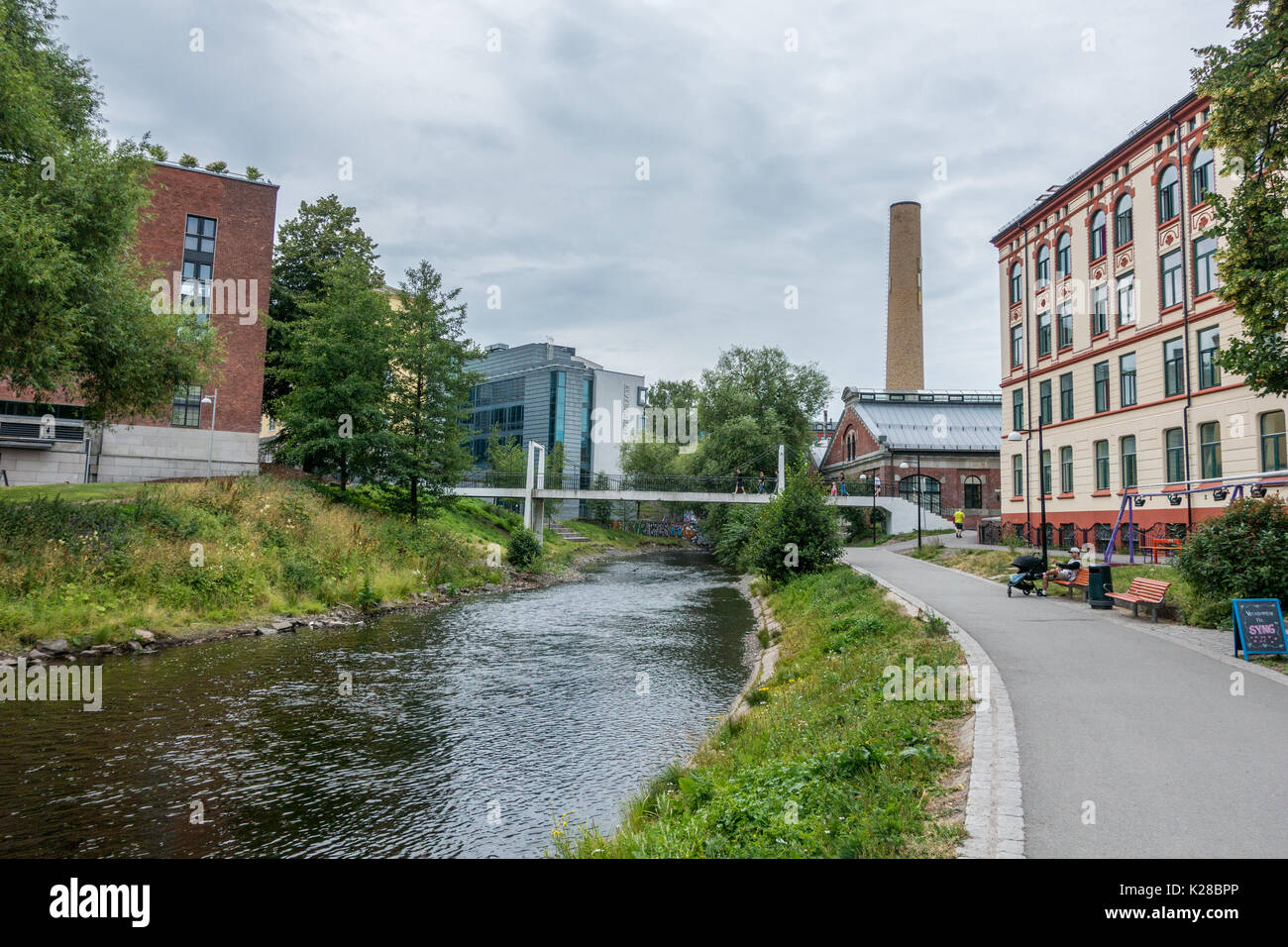 River walk akerselva hi-res stock photography and images - Alamy