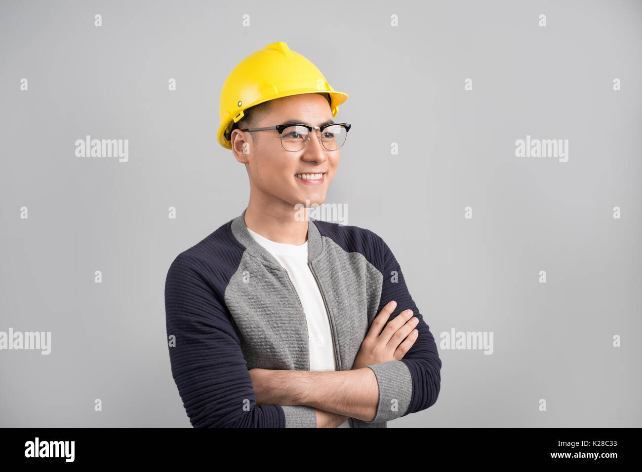 Portrait handsome male architect engineer hi-res stock photography and ...