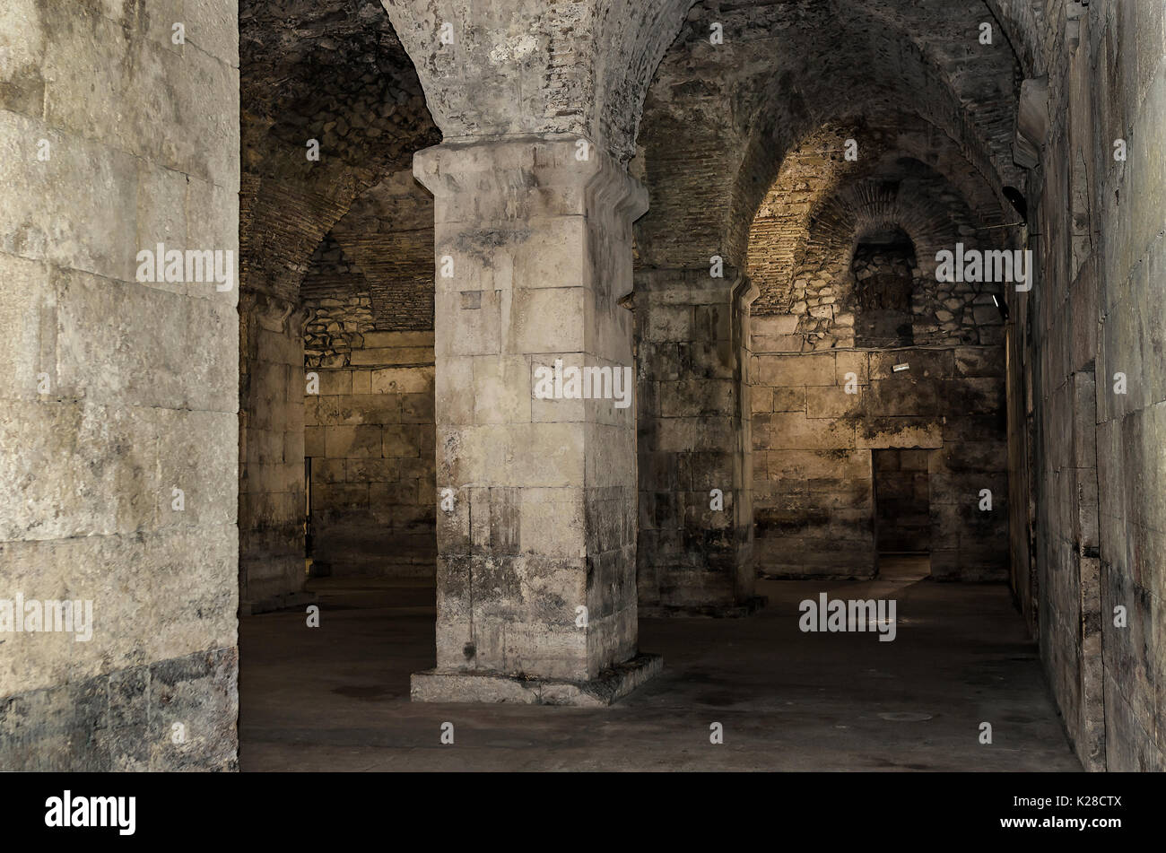 Old abandoned basement in the castle Stock Photo - Alamy