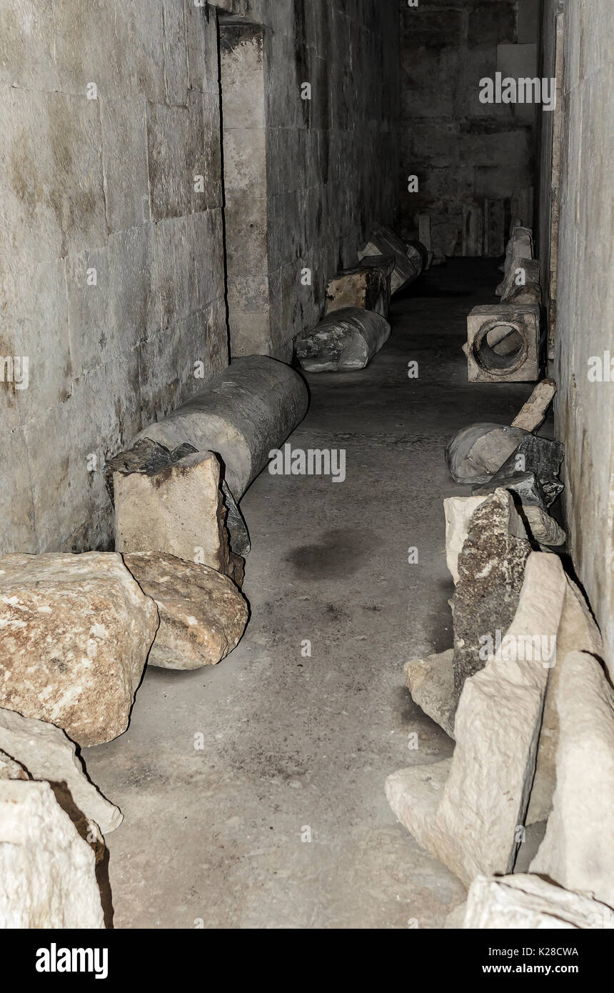Old abandoned basement in the castle Stock Photo - Alamy