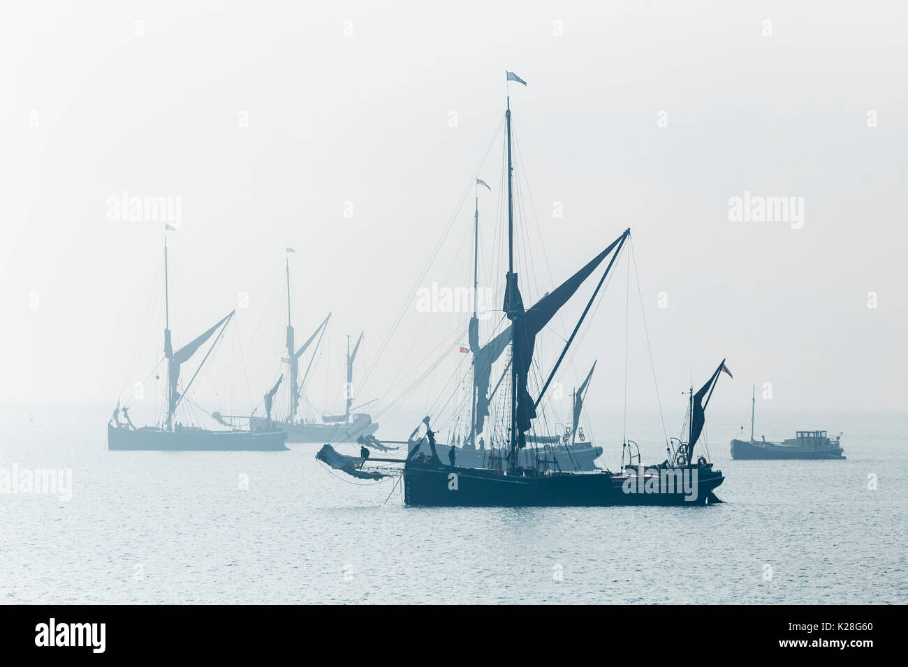 Historic thames barge rigging hi-res stock photography and images - Alamy