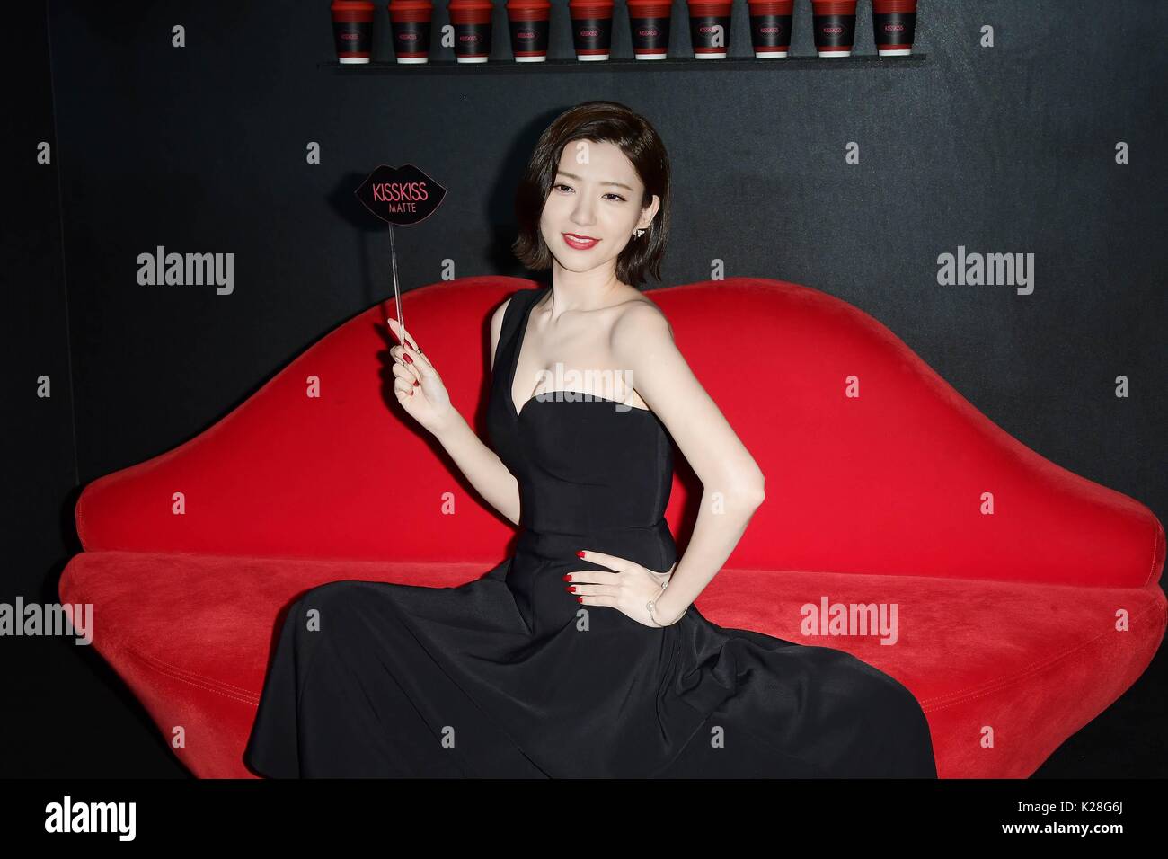 Singer and actress Puff Kuo of Taiwanese girl group Dream Girls attends ...