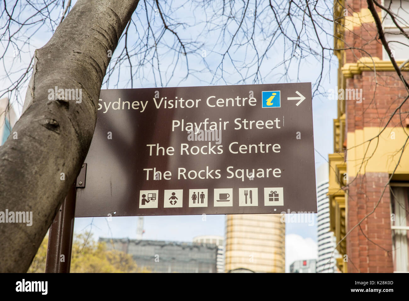The historical Rocks area of Sydney city centre with early settlement ...